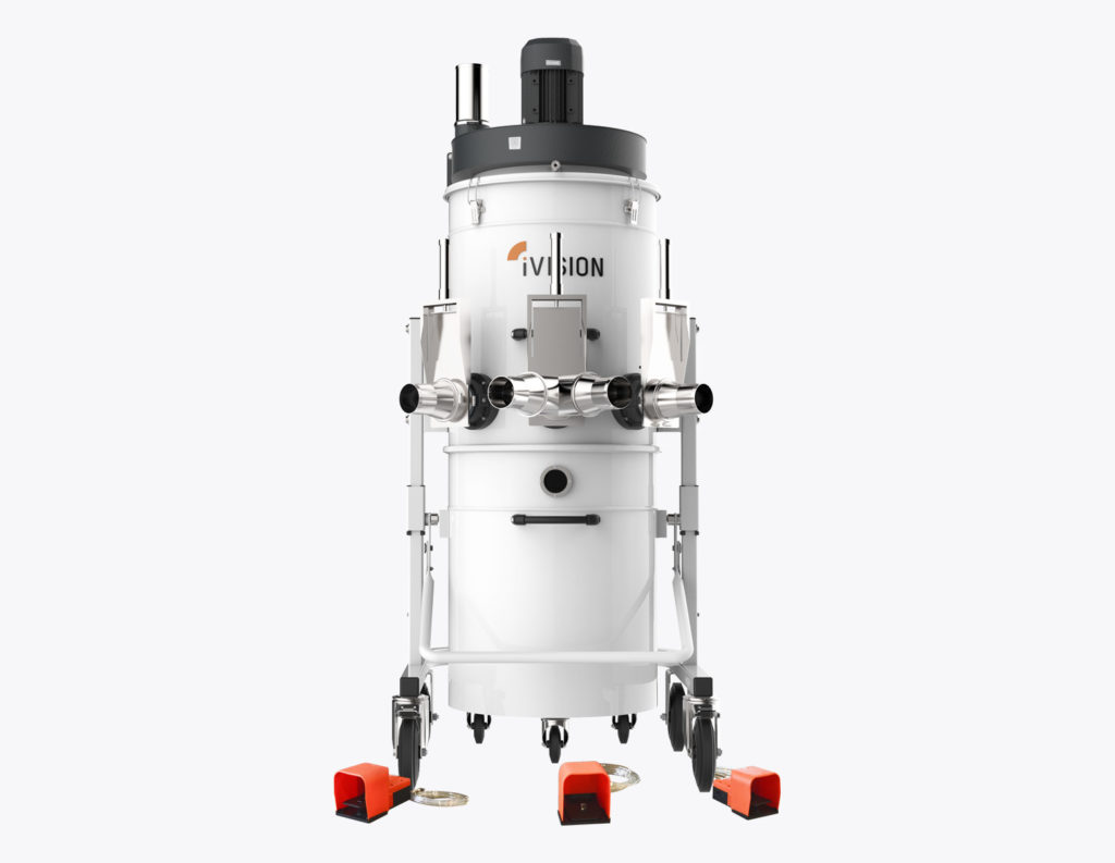 EXTRUSION 38-Industrial Vacuum Cleaner for Metal & PVC chips-iVision