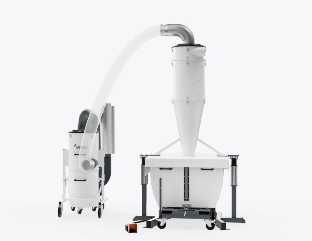 iVision Vacuum | Industrial powerful chips collectors - Extrusion Line