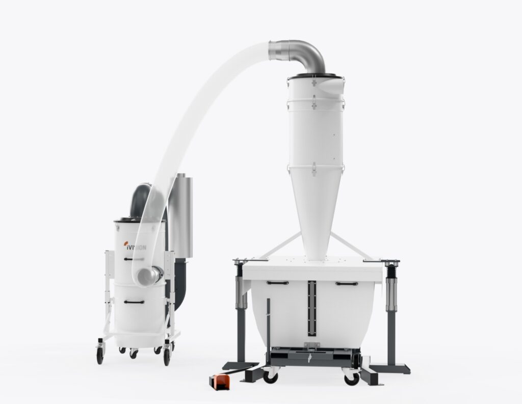 iVision Vacuum | Industrial powerful chips collectors - Extrusion Line