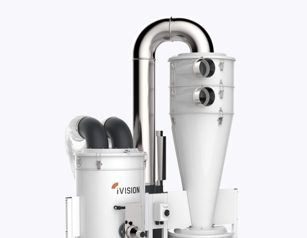 EXTRUSION 320 - Industrial Vacuum Cleaner for Metal & PVC chips-iVision