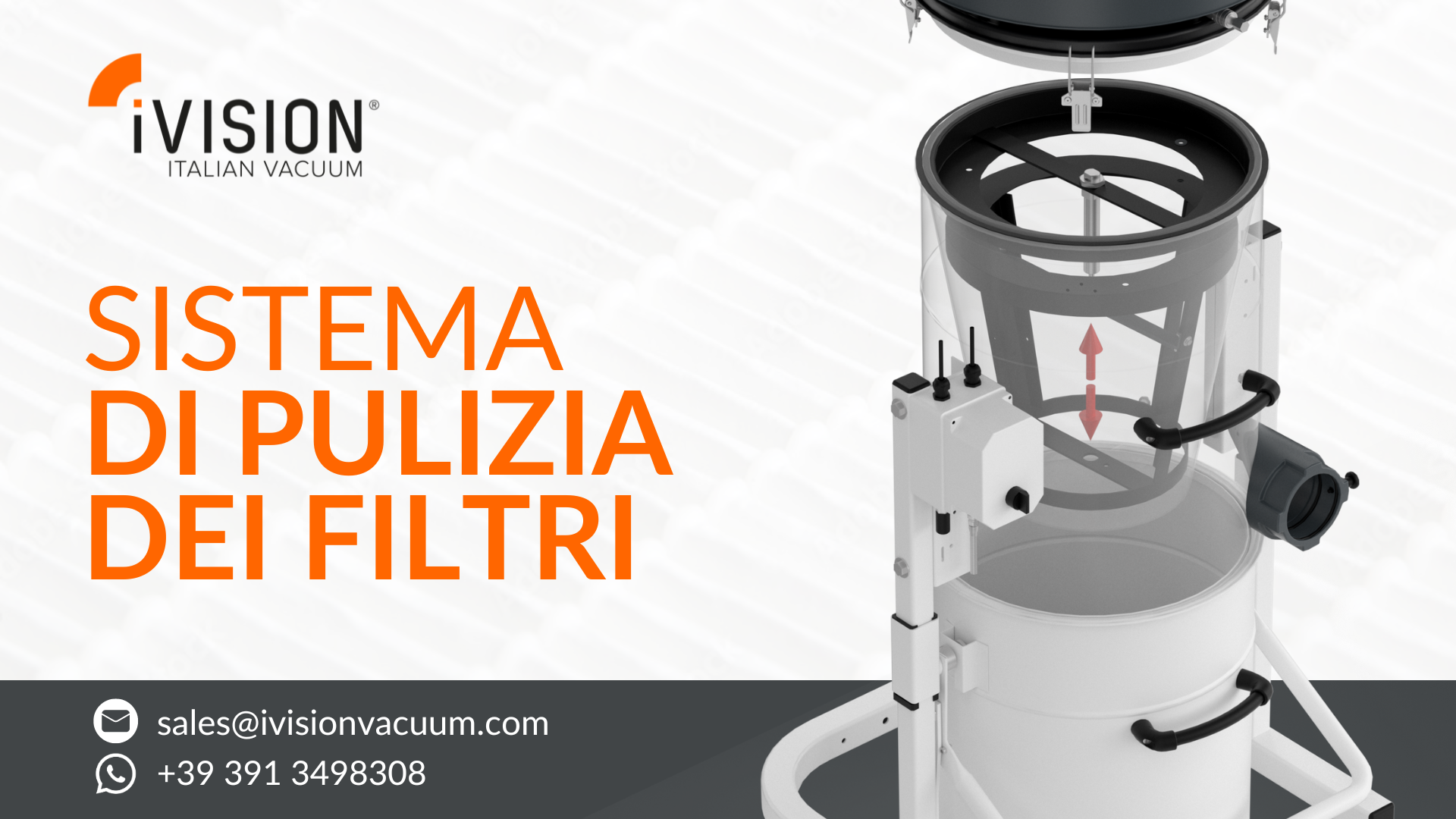 SISTEMA DI PULIZIA DEI FILTRI PER ASPIRATORI IVISION VACUUM | iVision Vacuum